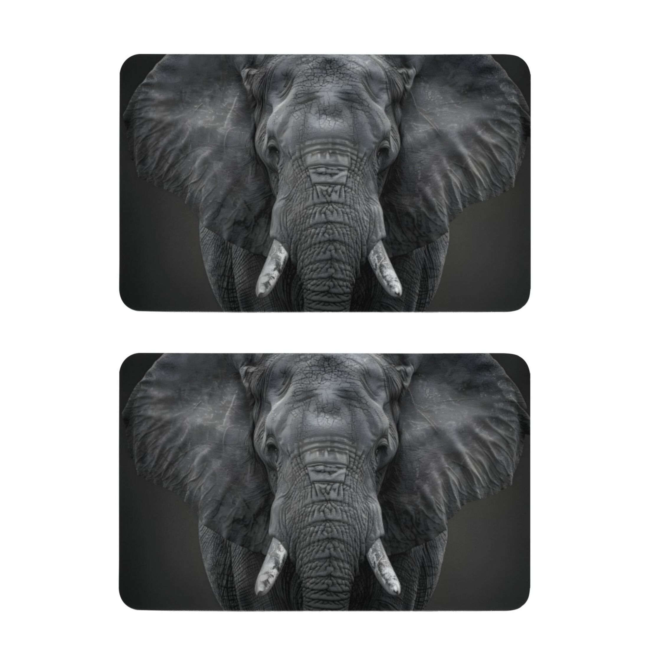 African Elephant Refrigerator Magnet Stickers Square Fridge Magnetic ...