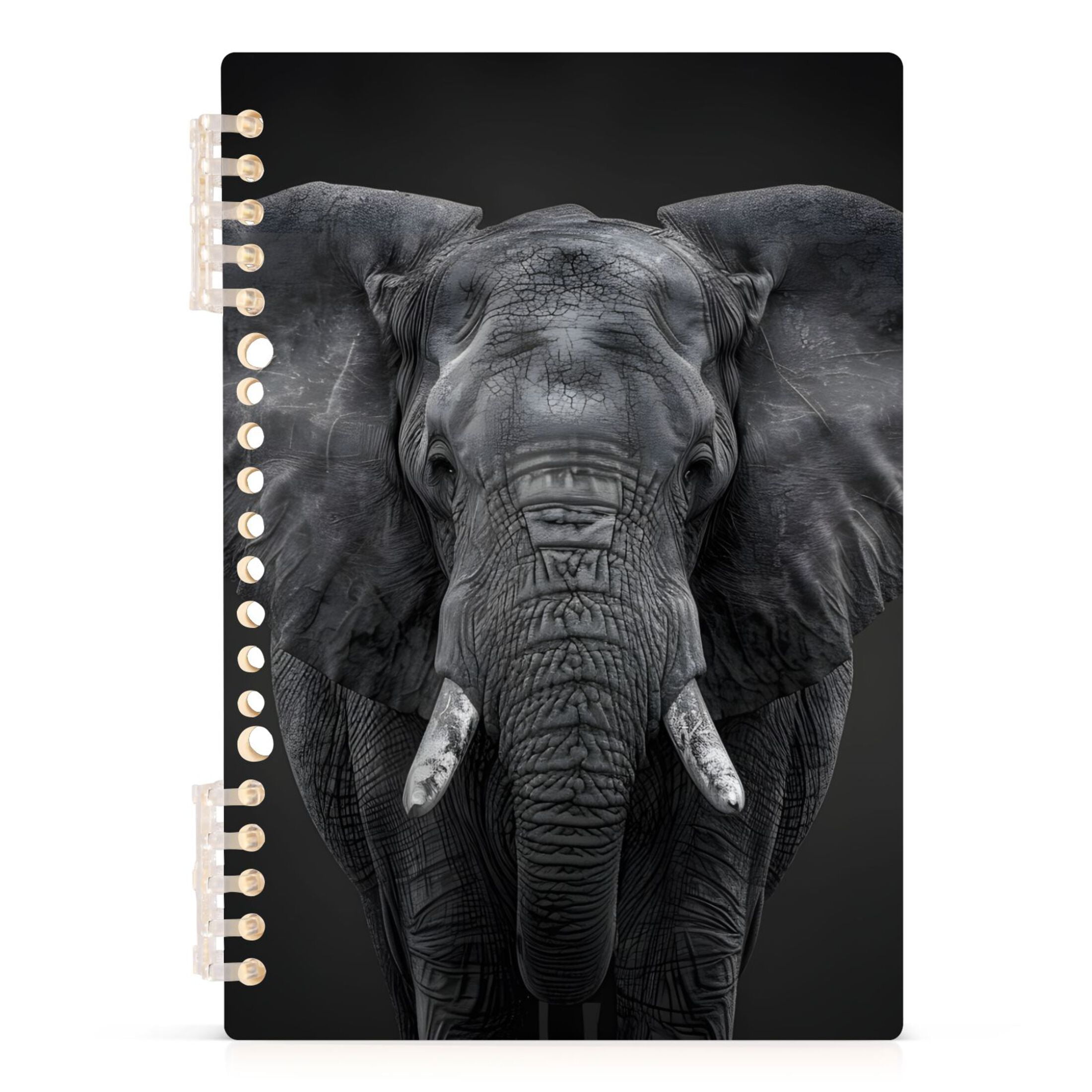 African Elephant Spiral Notebooks 60 Sheets 120 Pages A5 Journal ...