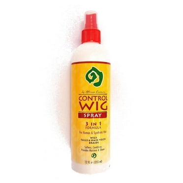 Bonfi Natural Oil-Free Wig Shine Spray 8 oz for Dry & Synthetic Hair ...