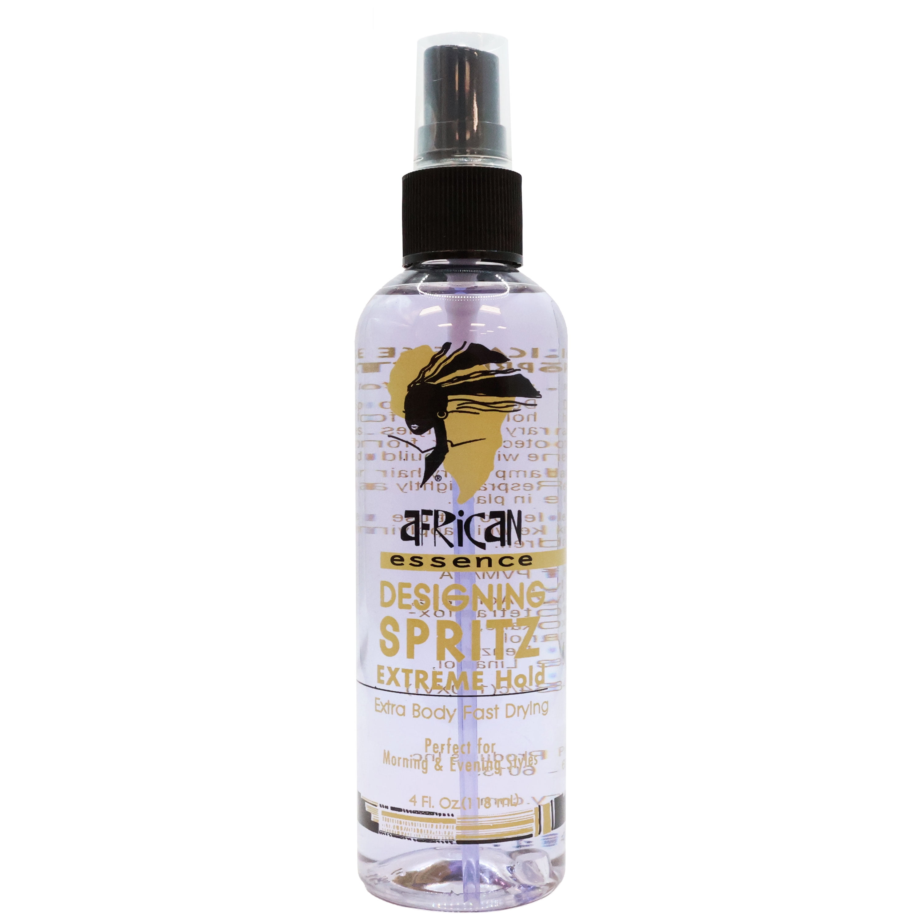 African Essence Hair Spritz Extreme Hold, Adds Body and Shine, 4 Oz ...