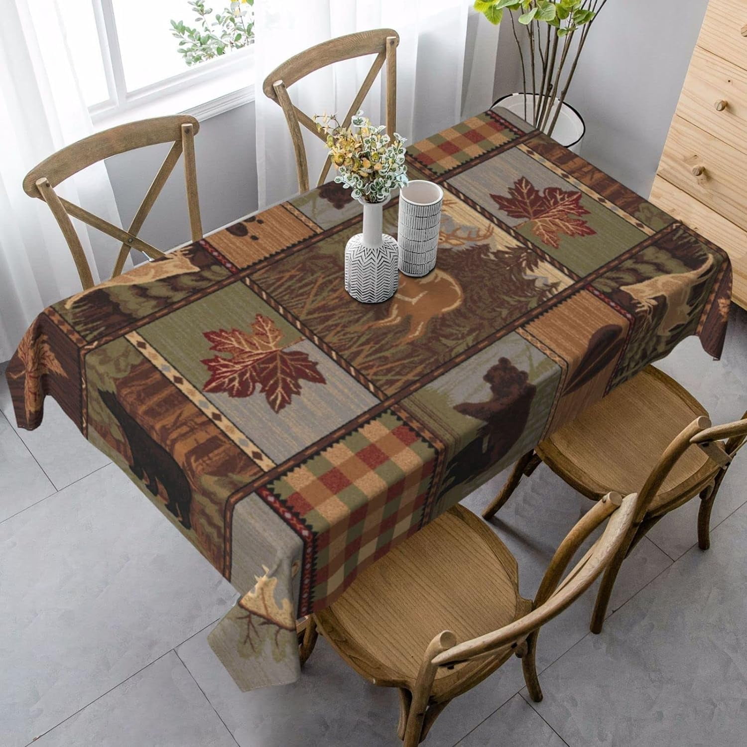 African Ethnic Horizontal Print Tablecloths Indoor Outdoor Camping ...