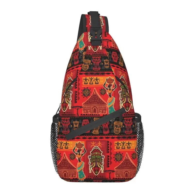 African Ethnic Pattern Sling Crossbody Chest Bag Men Fashion Africa Art ...