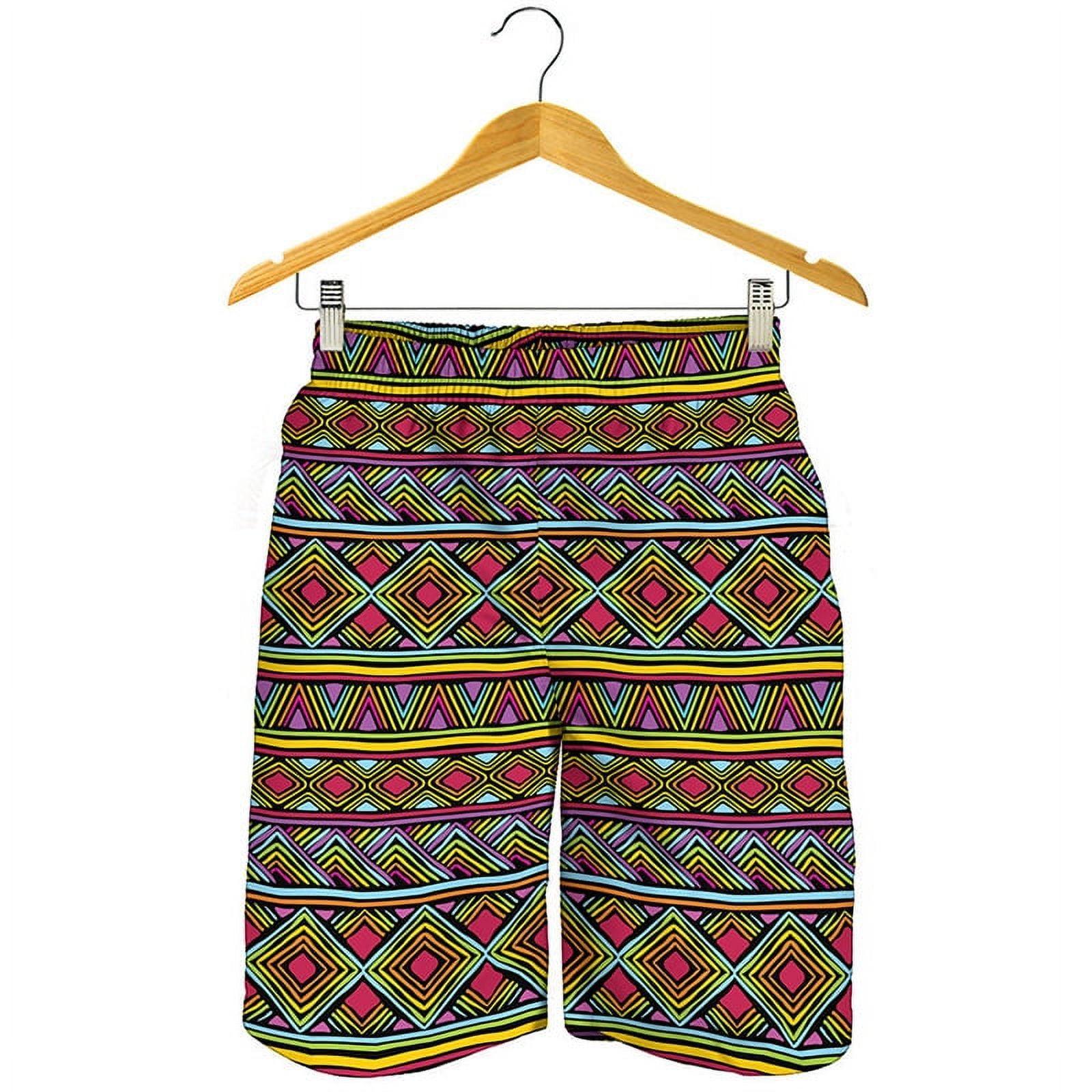 African Ethnic Patterns Beach Shorts Men Women Summer Street Short ...