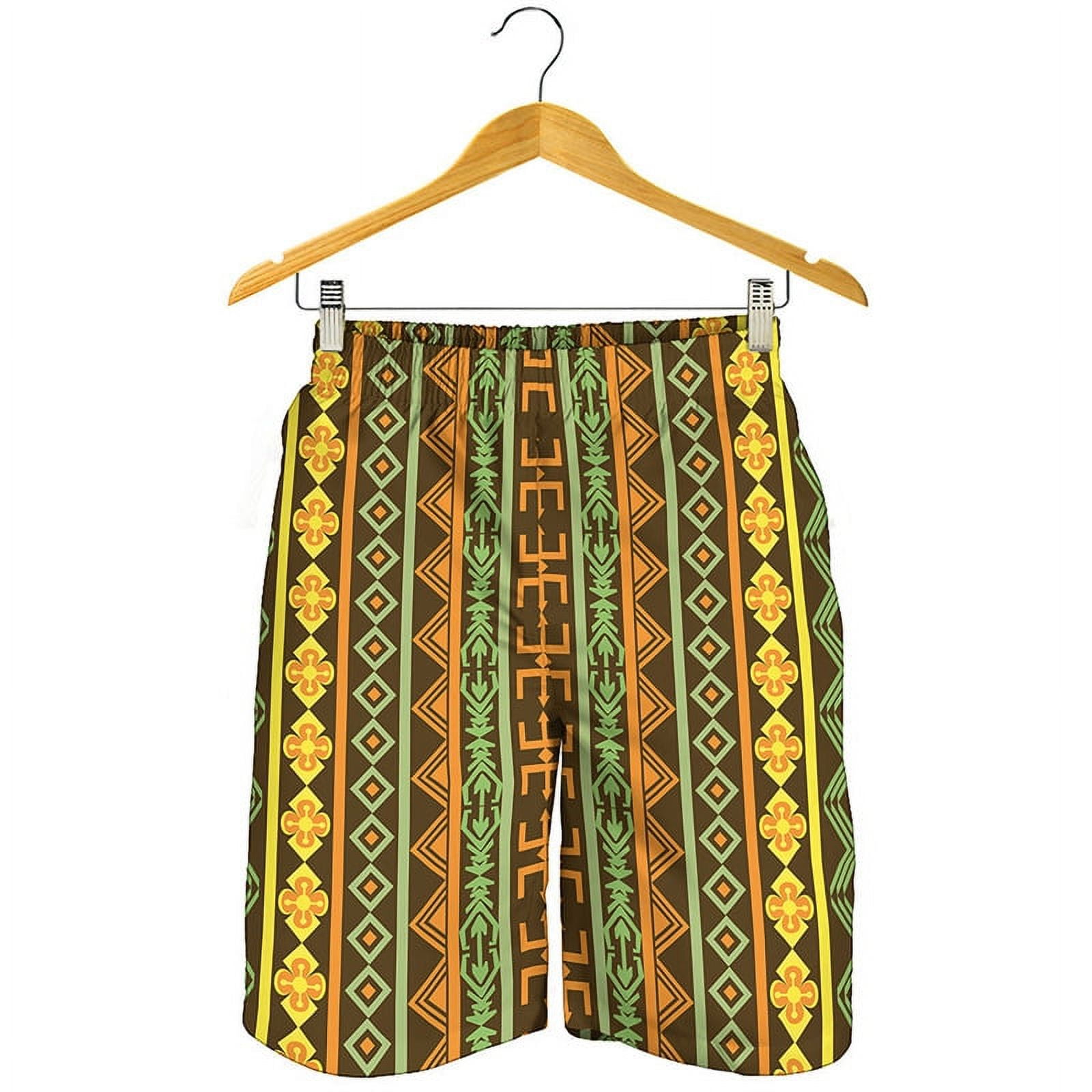 African Ethnic Patterns Beach Shorts Men Women Summer Street Short ...