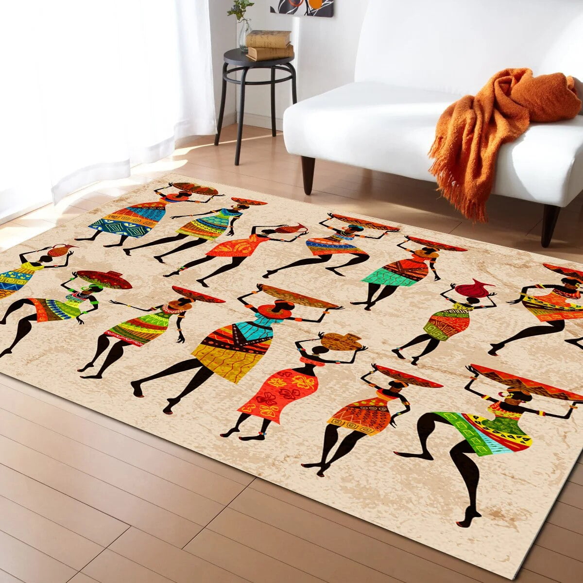 African Ethnic Patterns Living Room Floor Mat Children's Room Bedroom ...