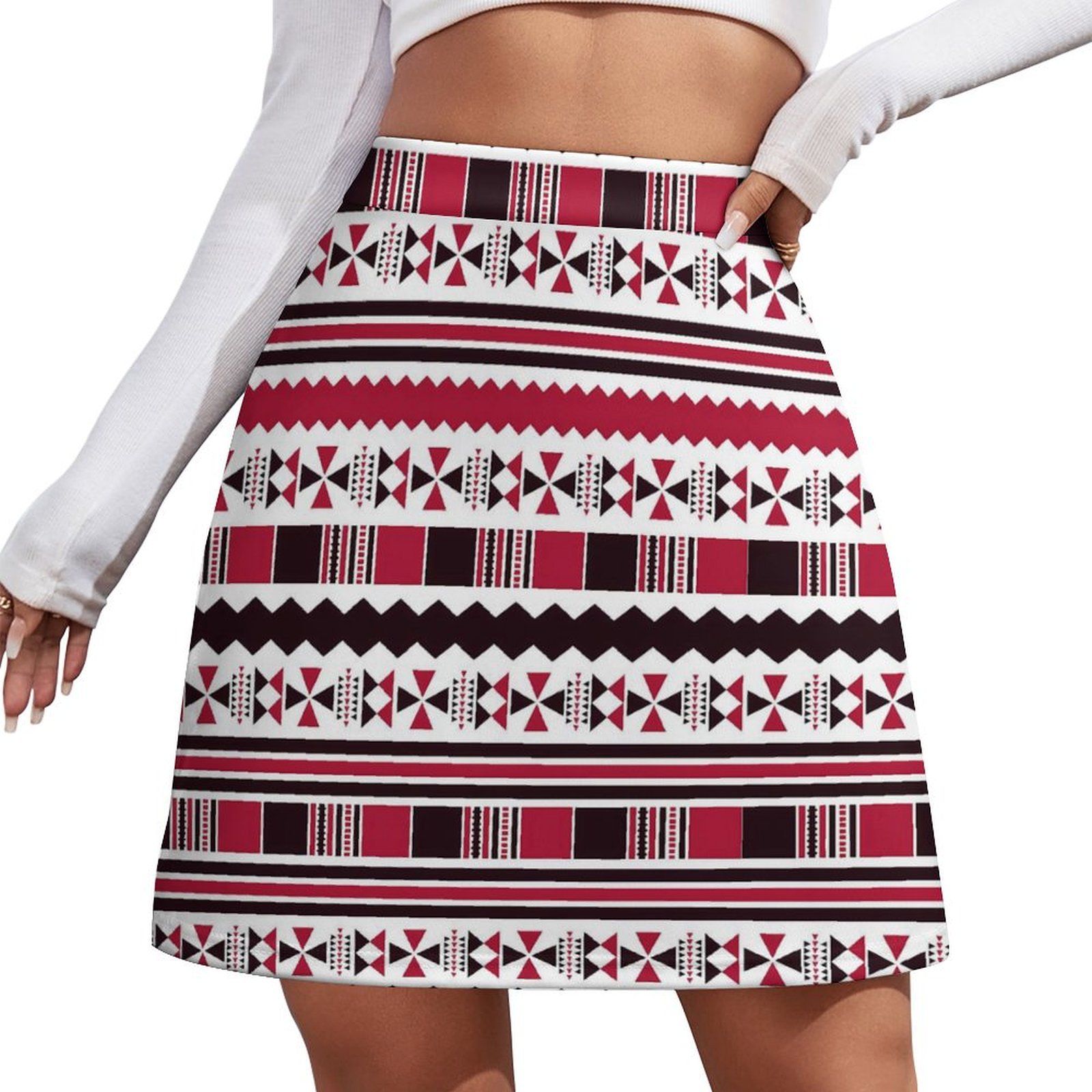 African Ethnic Skirt Woman Kente Ghana Trendy Mini Skirts Summer Street ...