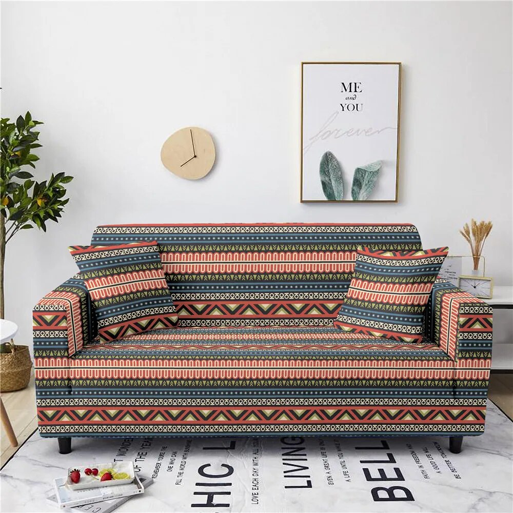 African Ethnic Sofa Cover Elastic Couch Cover Sofa Cover for Living ...