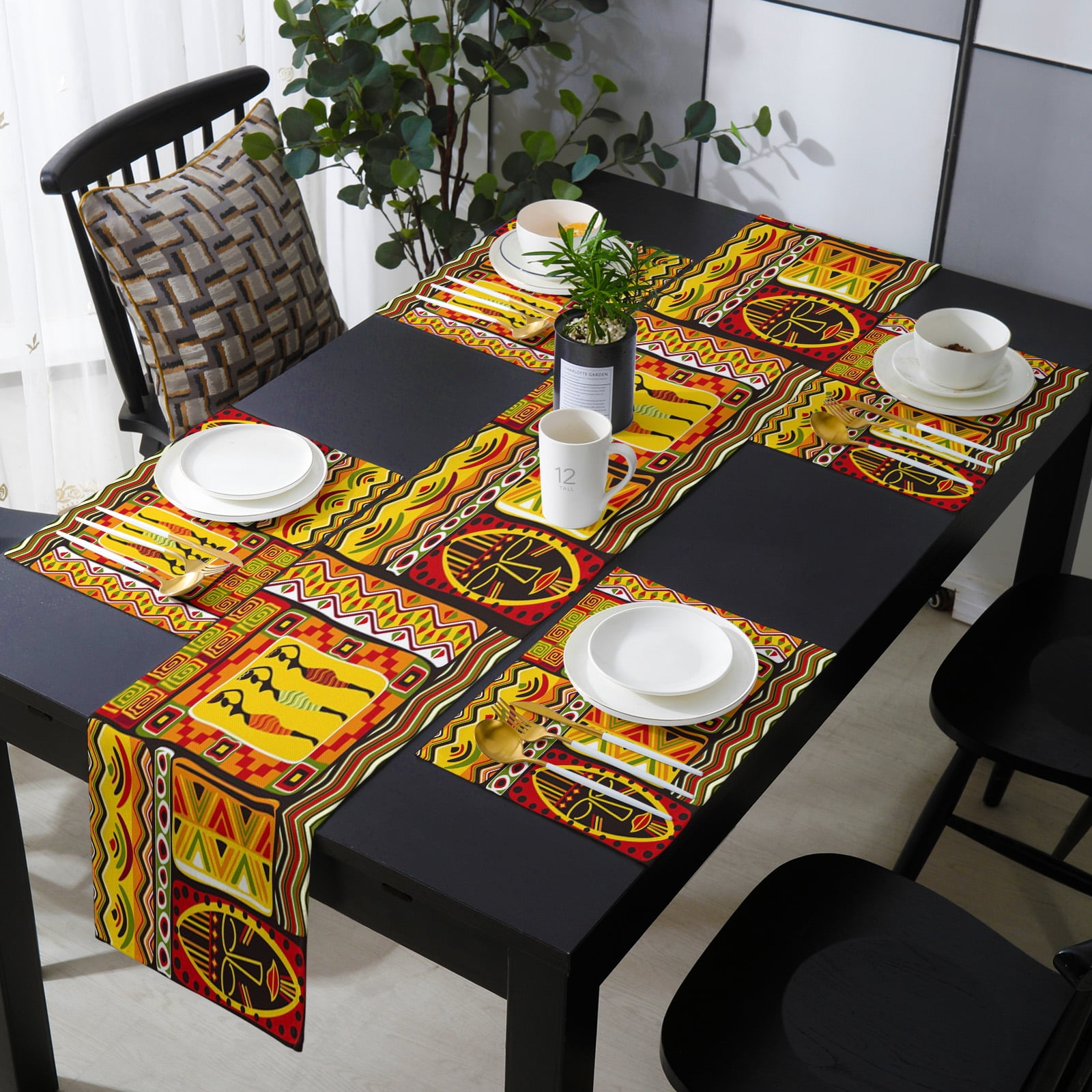 African Ethnic Style Table Runner Coffee Table r Wedding Table ration ...