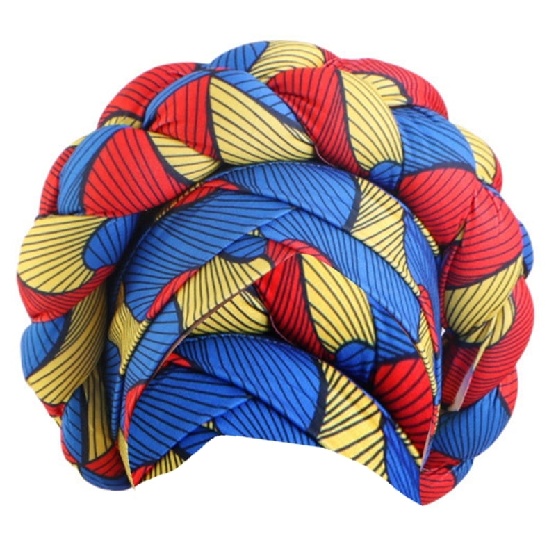 African Exaggerated Headwrap Twisted Braided Turban Hat for Nigeria ...