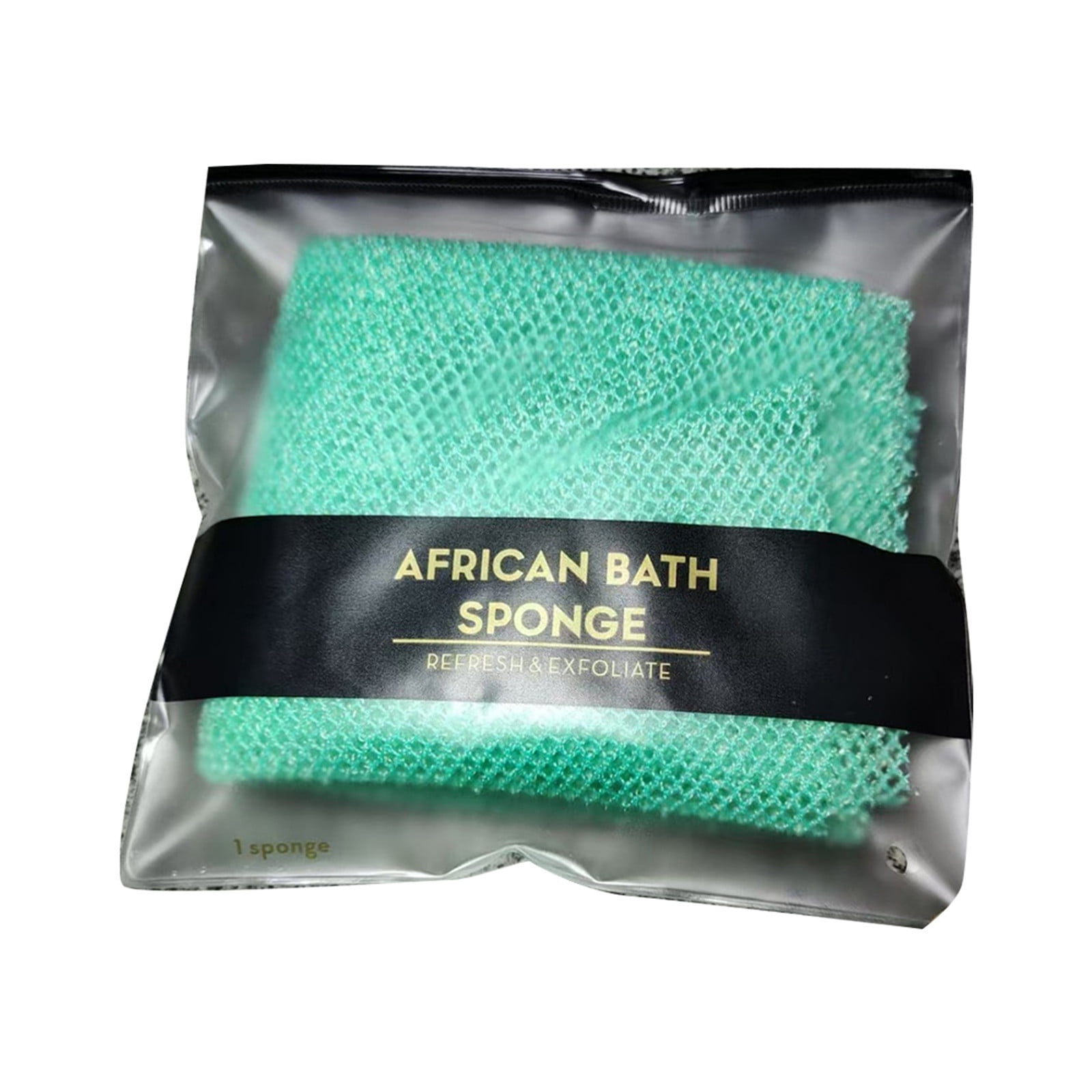African Exfoliating Net Sponge 37" Long for Shower Green - Walmart.com