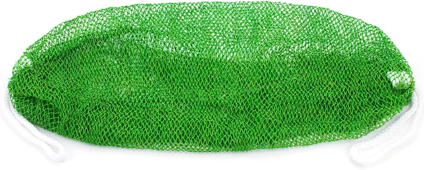 African Exfoliating Net Sponge, Long Nylon Bath Sponge with Knots ...