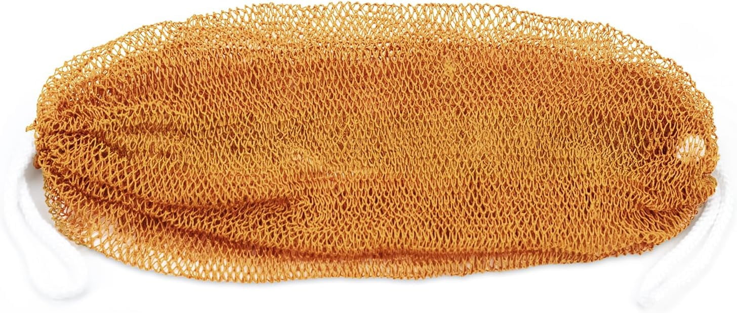 African Exfoliating Net Sponge, Long Nylon Bath Sponge with Knots ...