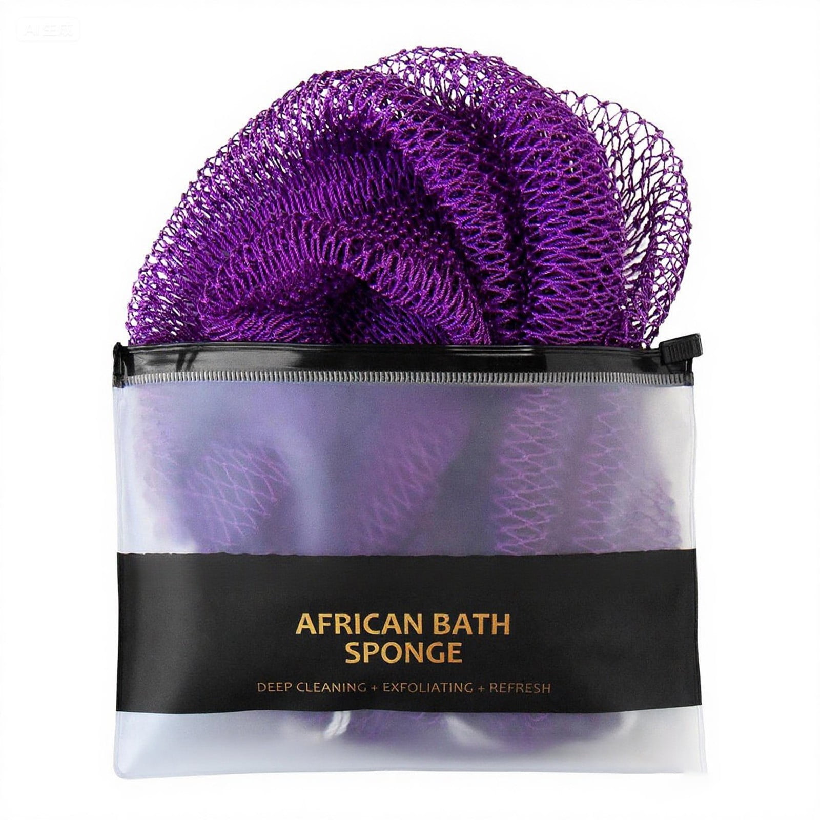 African Exfoliating Net Sponges, Body Scrubber, Long Wash Cloth, Body Exfoliator, 12 Colors ...