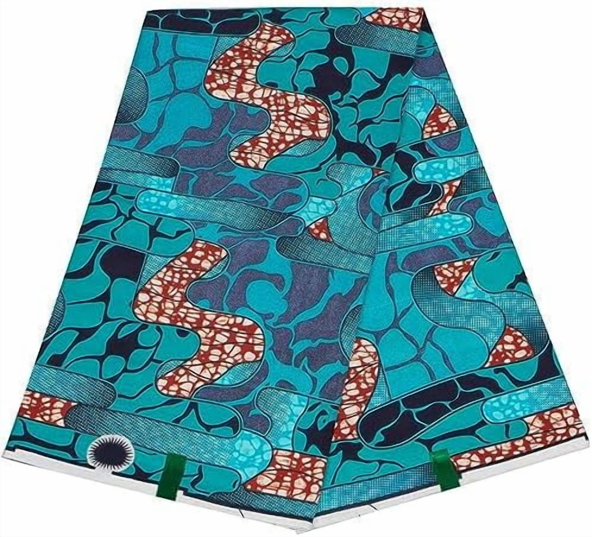 African Fabric 100% Cotton Gilding Process Ankara Kente Tribal Print ...