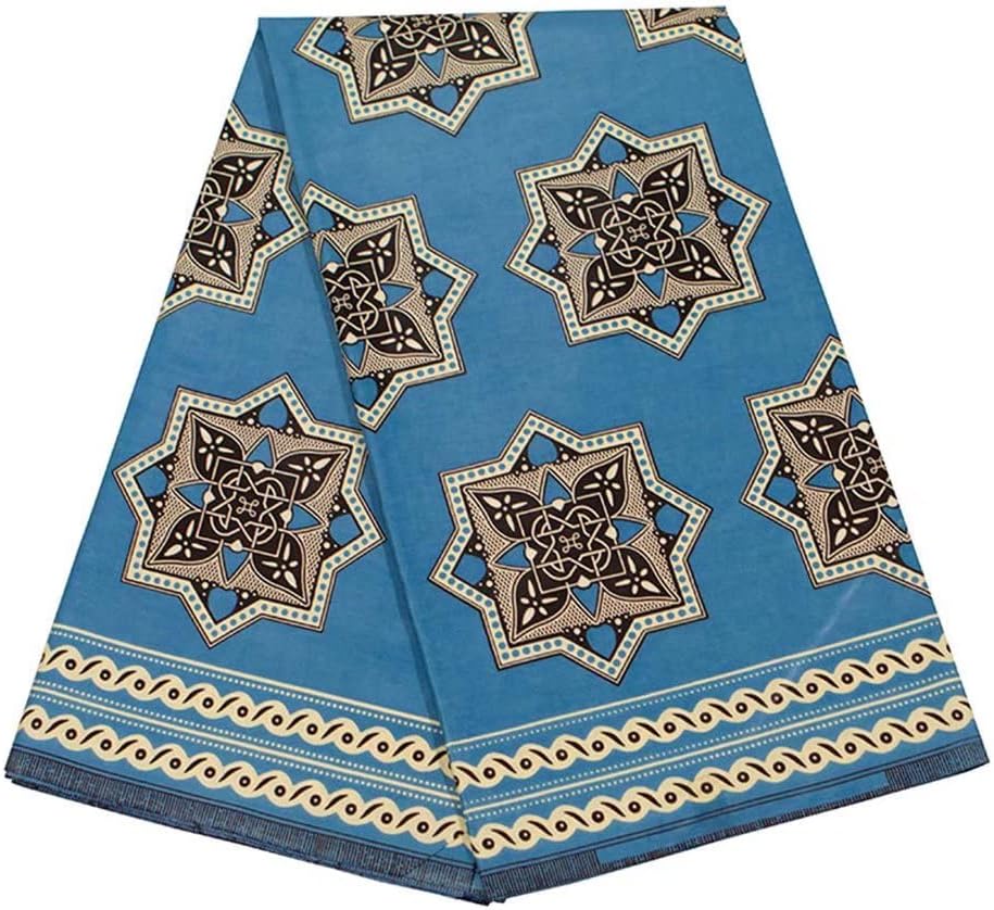 African Fabric 6 Yard Printed Wax Cloth African Ankara Fabric for Party ...