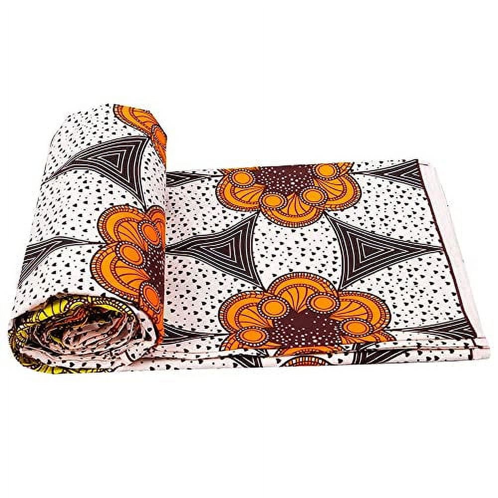 African Fabric 6 Yard Printed Wax Cloth African Ankara Fabric for Party ...