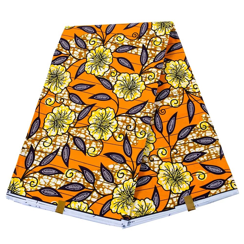 African Fabric Ethnic Ankara Kente Fabric brightly colored pattern ...