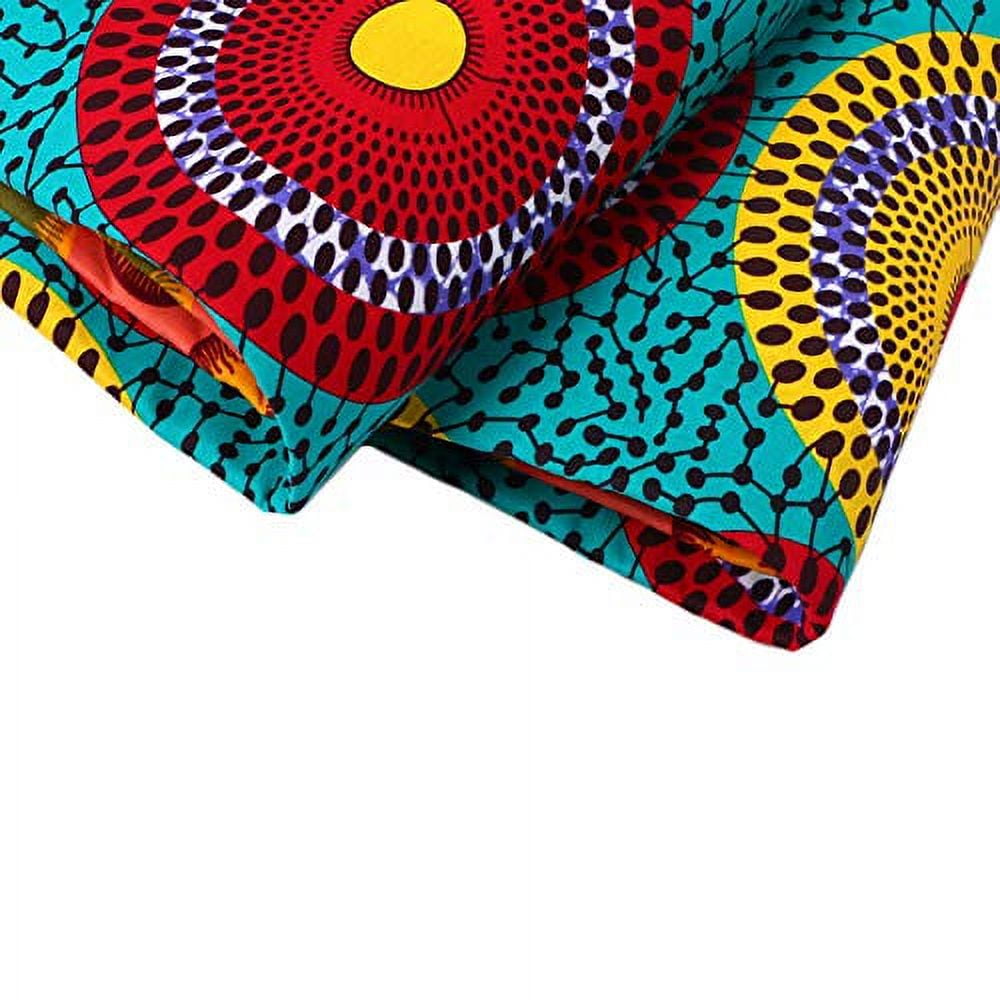 African Fabric Print Wax Kente Cloth Ankara Dashiki 100% Cotton for ...