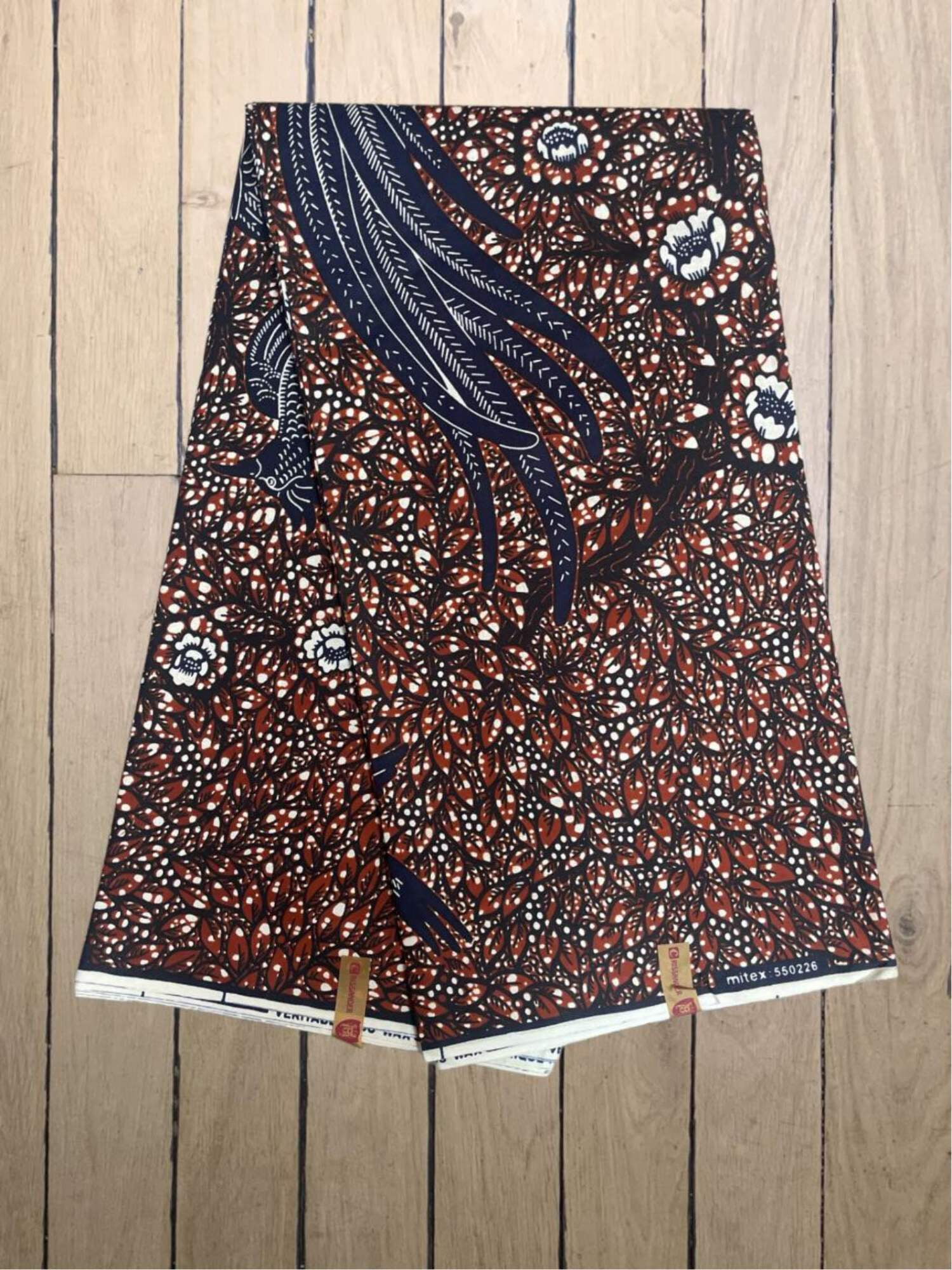 African Fabrics 6 Yards Ankara Wax Print cotton Fabric Multiple colors ...