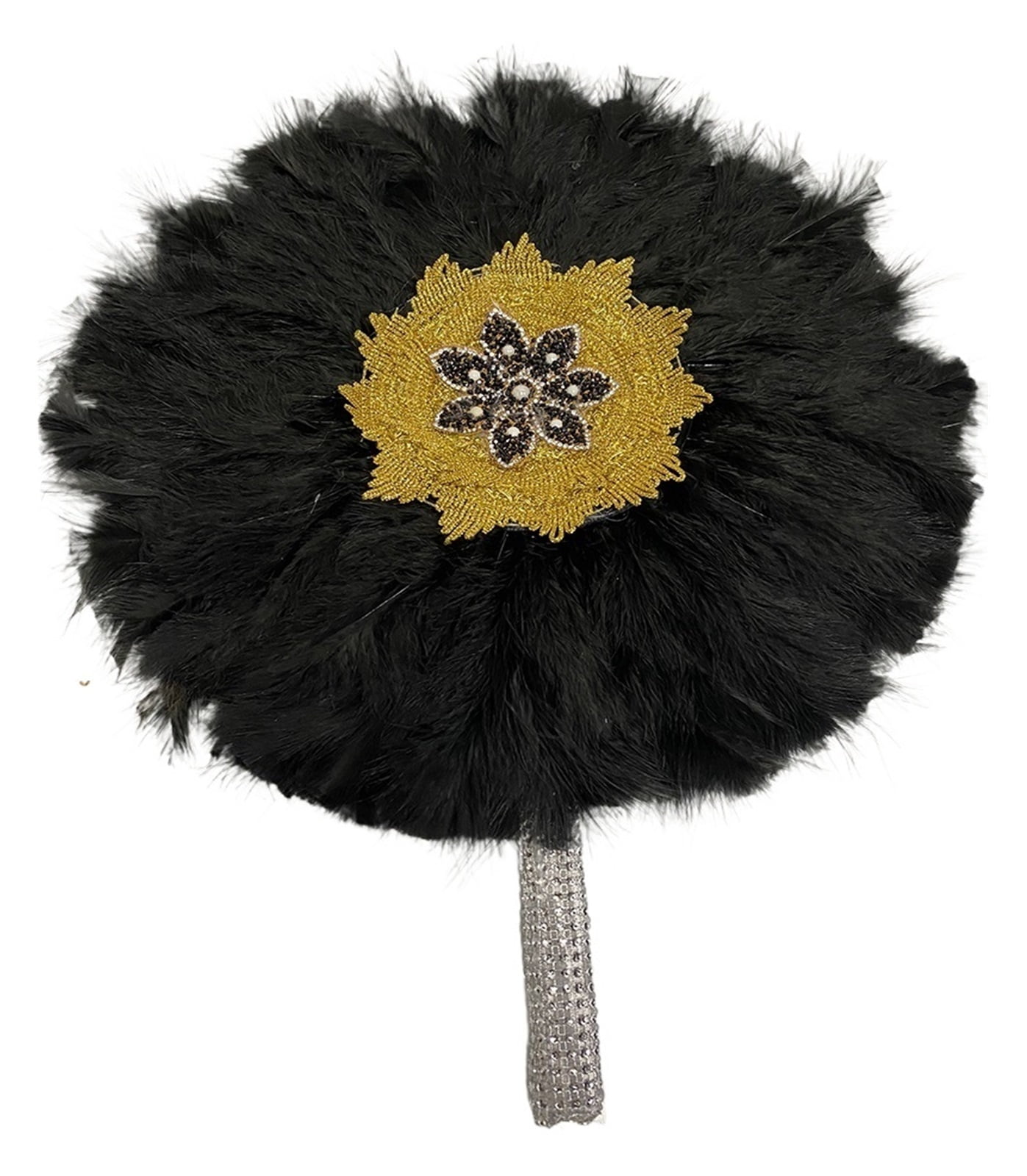 African Feather Fan, Dance Bridal Fans for Wedding, White and Turkey ...