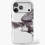 African Fish Eagle Wildlife Raptor Predator Art Tough iPhone Case 17 16 ...