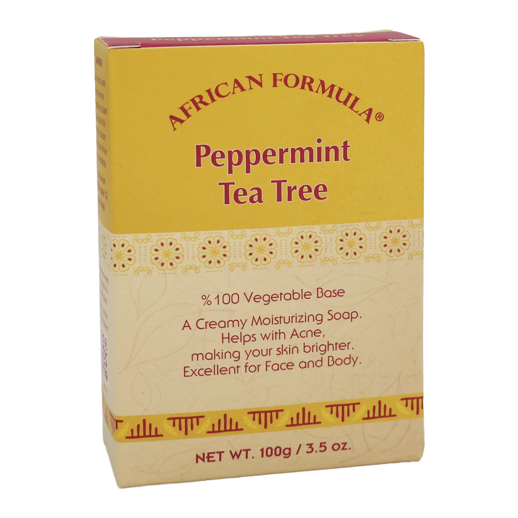 African Formula Soap Peppermint Tea Tree, 3.5 Oz., Pack of 12 - Walmart.com