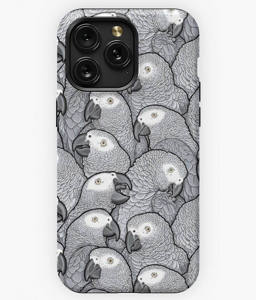 African Grey Parrots Bird Species Graphic Design A5409 Phone Case for ...