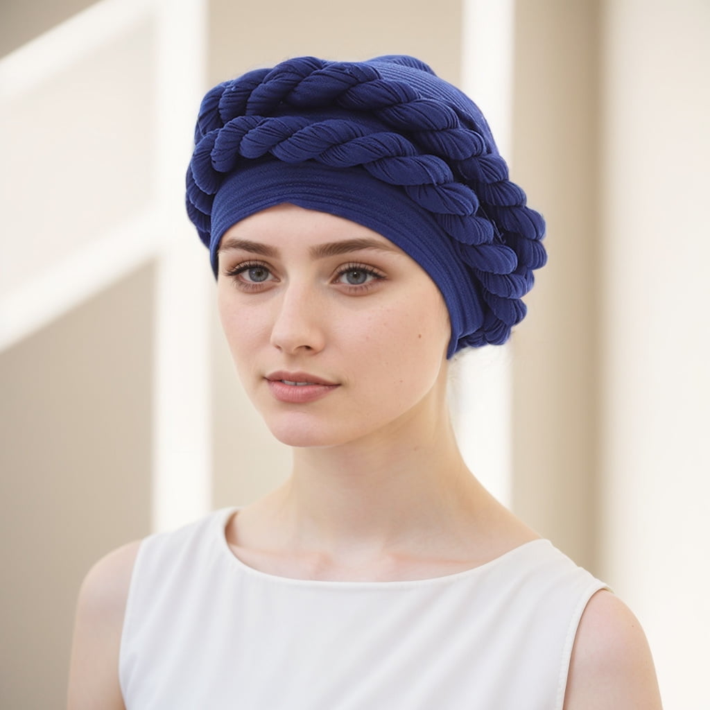 African Head Wraps for Black Women Braid African Turban Cap Twisted ...