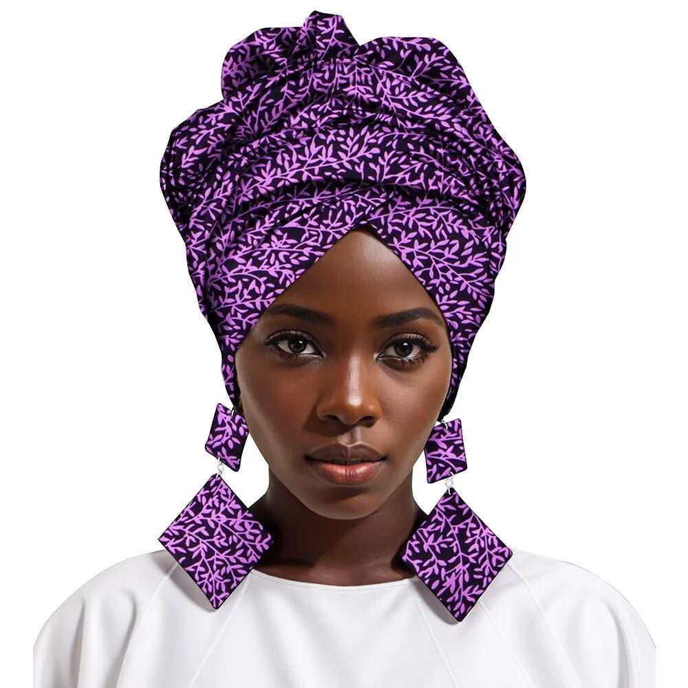African Headwraps for Women Head Wraps Ankara Wrap Head Scarf - Walmart.com
