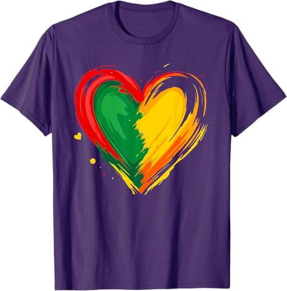 African Heart Black History Month African American T-Shirt - Walmart.com
