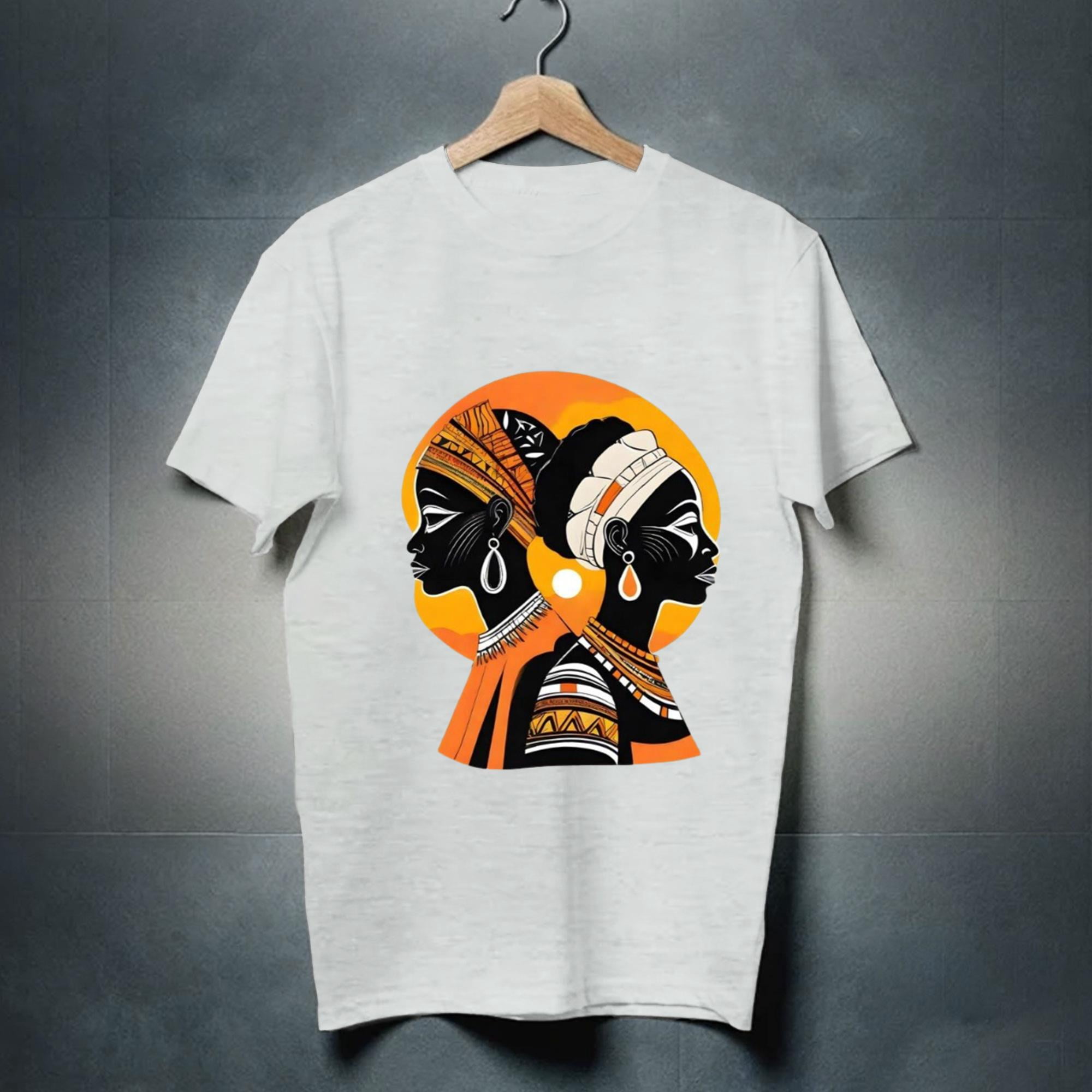 African Heritage Women - Cultural Art Print Design Unisex SHirt-C ...