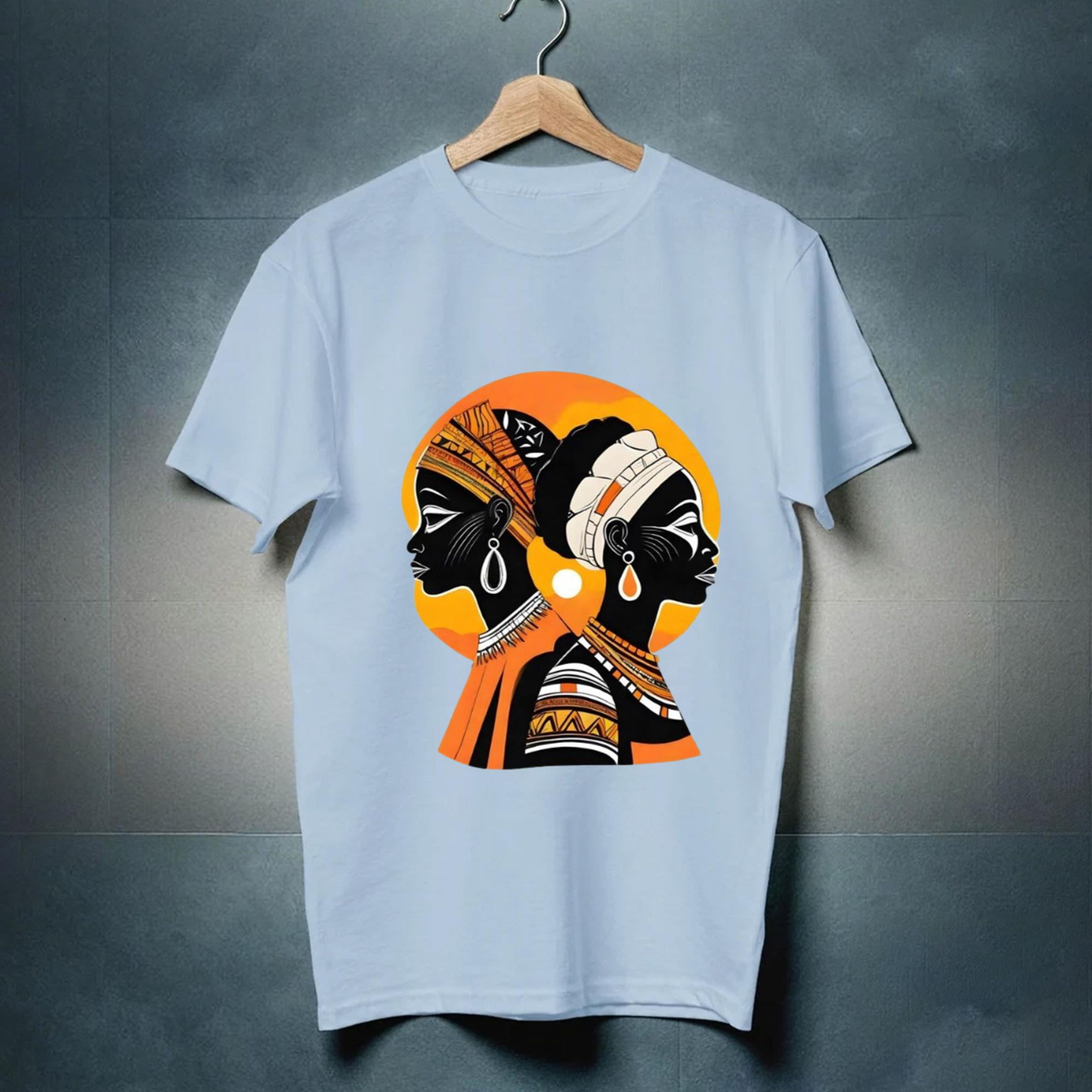 African Heritage Women - Cultural Art Print Design Unisex SHirt-C ...