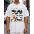 African Inspired Pattern Men's T-Shirt Injustice Anywhere Threat to ...