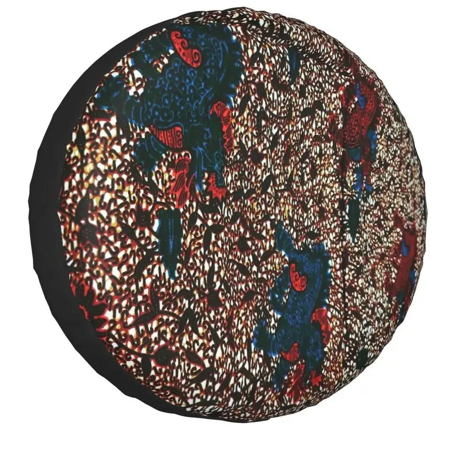 African Kente Cloth Design Tire Cover 4WD 4x4 SUV Africa Ethnic Spare ...