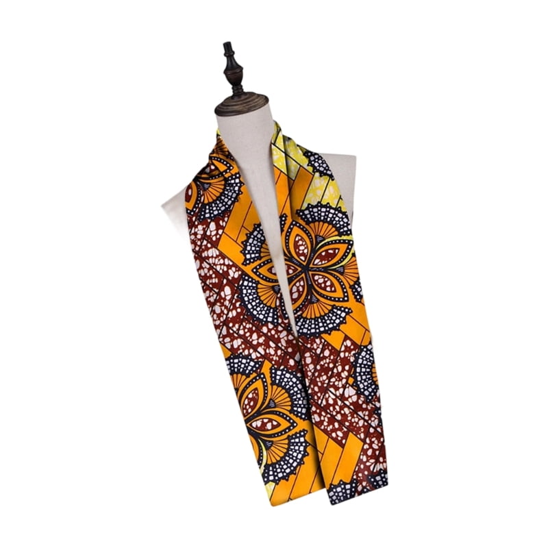 African Kente Pattern Stole Sash Soft Cotton Scarf Shawl Wrap For ...