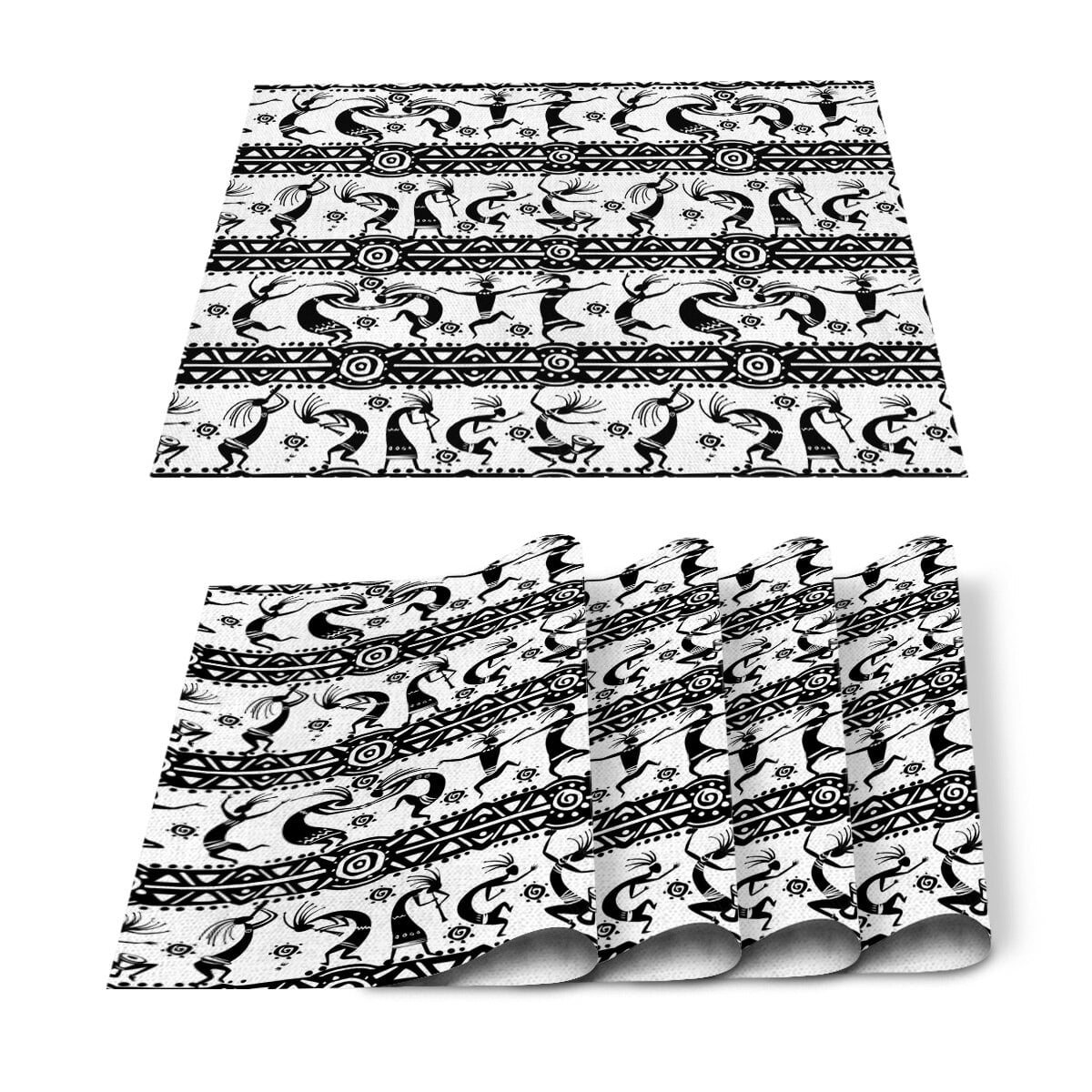 African Kenyan Geometric Printed Kitchen Placemat Dining Table Mat ...