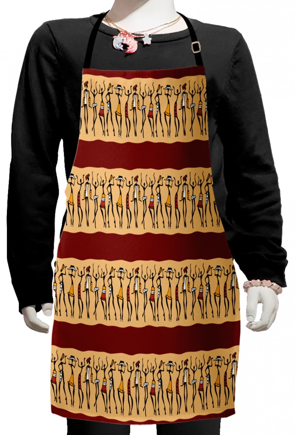 African Kids Apron, Native Indigenous People Different Poses Culture ...