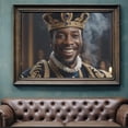 African King Portrait Art Print Stunning Wall Decor Ethnic Artwork For ...