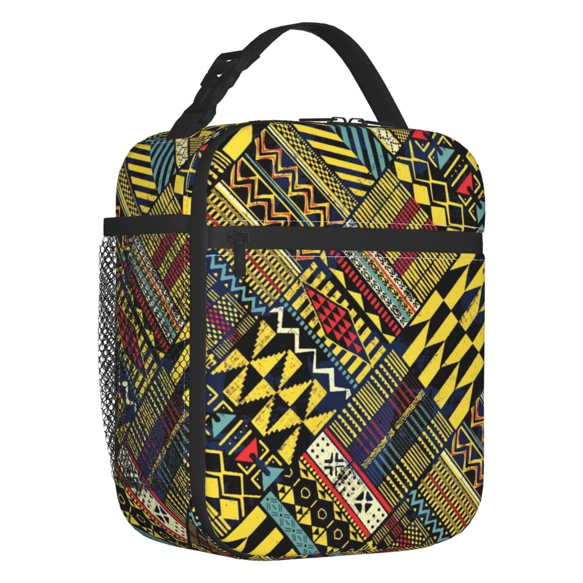 African Kitenge Ankara Print Thermal Insulated Lunch Bags Women Tribal ...