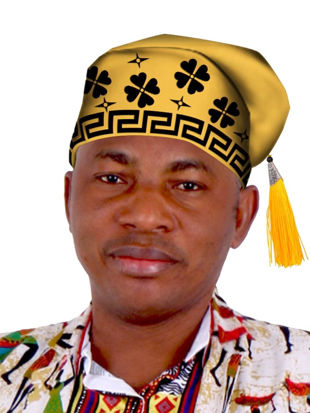 African Kufi Hat Embroidery Ankara Cotton Kufi Hats Men Accessory Cap ...
