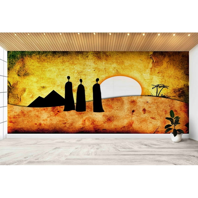 African Landscape, Bright Wallpaper, Sunset Wall Poster, Wallpaper Wall ...