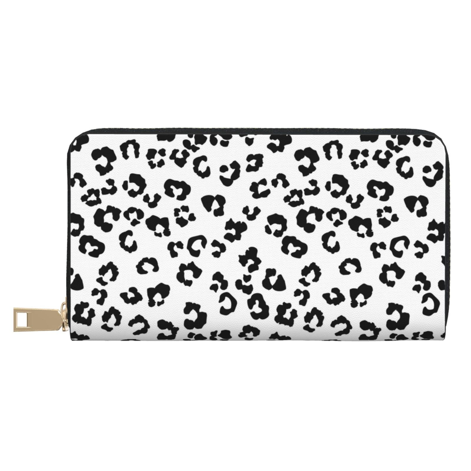 African Leopard style Wallet Women, Leather Bifold Multi Card Wallet ...