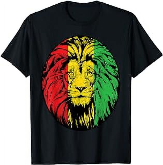 African Lion Black History Month Cool BLM Melanin Zoo Animal T-Shirt ...