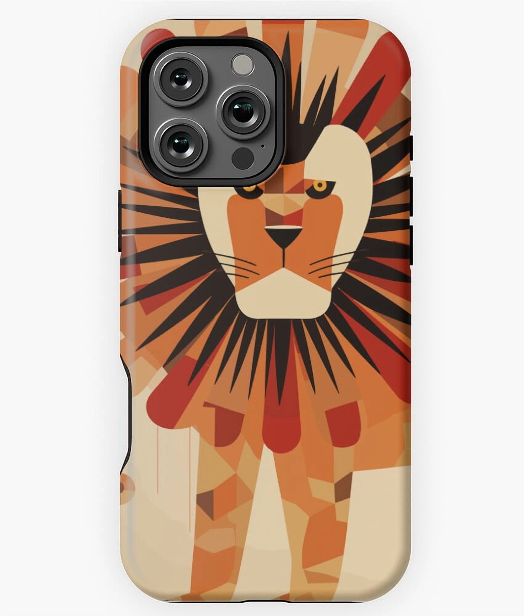 African Lion King of the Jungle M3606 Phone Case for iPhone 17 16 15 14 ...