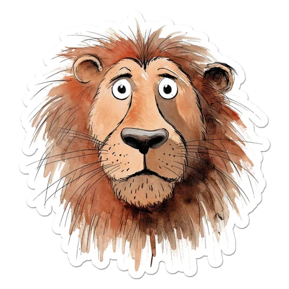 African Lion Sticker Phone Decal Water Bottle Stickers Car Decals ...