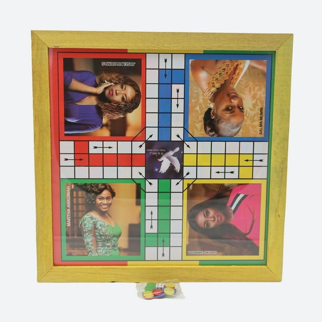African Ludo Board Game | 2-4 Players | 13in x 13in - Walmart.com