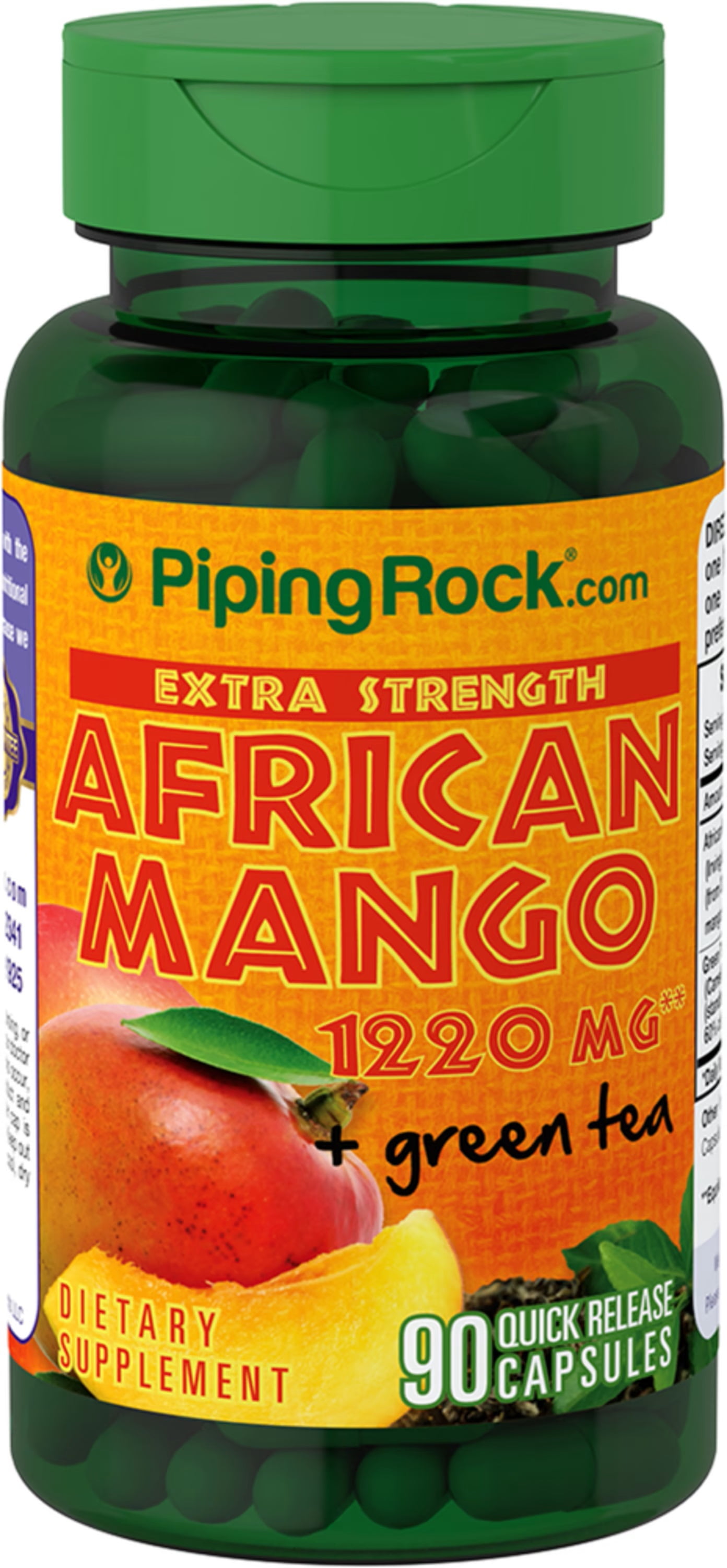 African Mango Seed Extract 1220 mg | 90 Capsules | With Green Tea ...
