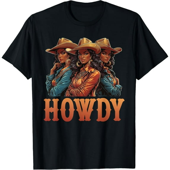 African Melanin Cowboy Cowgirl Rodeo Western Black History Month T ...
