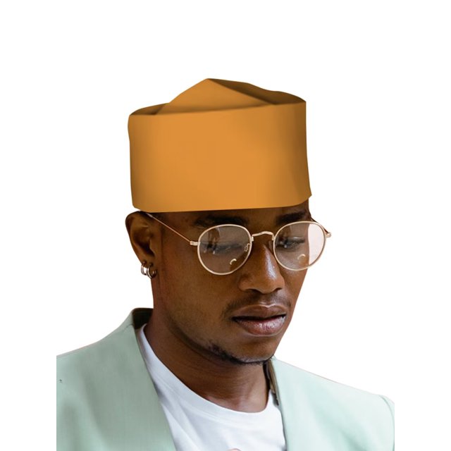 African Mens Kufi Hat Ankara Cotton Kufi Hats Muslim Prayer Cap Men Hat ...
