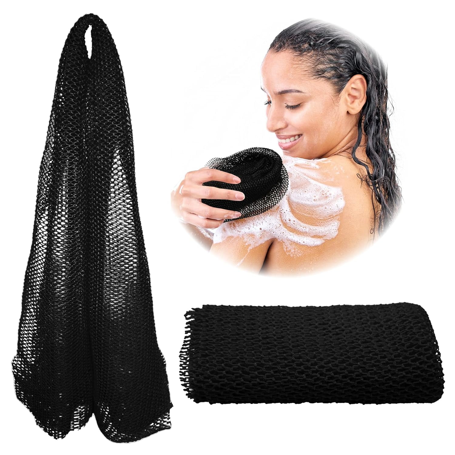 African Net Sponge, Authentic, Real, Black Owned, Exfoliating Bath Wash ...